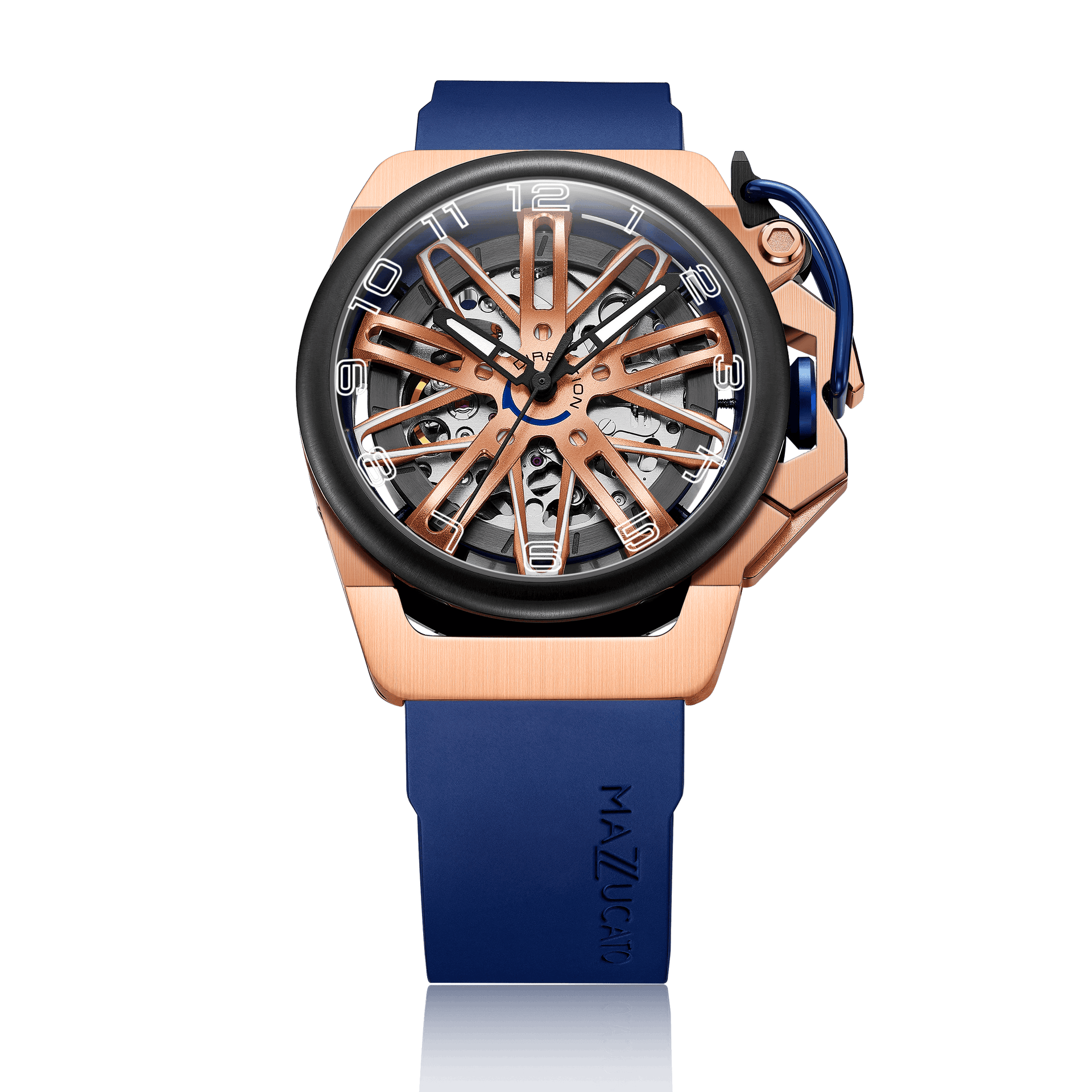 RIM GT Ø42mm Blue/Rose Gold | Mens Luxury Watches | Italian Designed ...